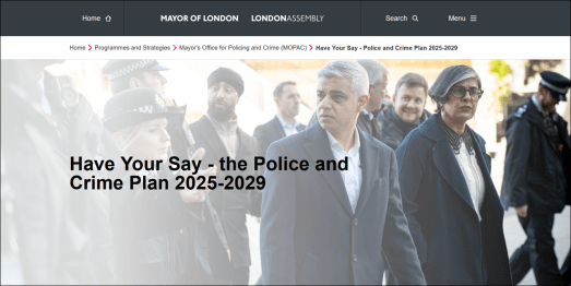 MOPAC draft police and crime plan-AVZ response